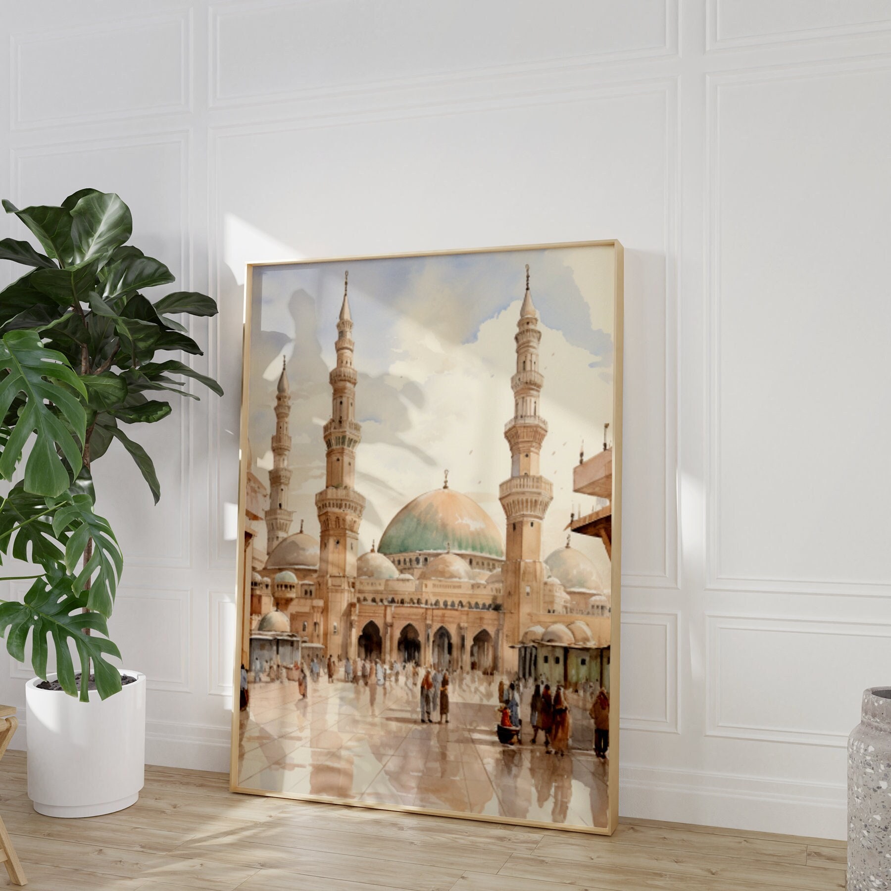 Mosque Print, Al-aqsa, Minaret, Palestine, Old Architecture, Jerusalem ...
