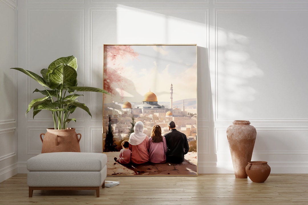 Al-aqsa Mosque, Old Architecture, Jerusalem, Palestine, Muslim Family ...