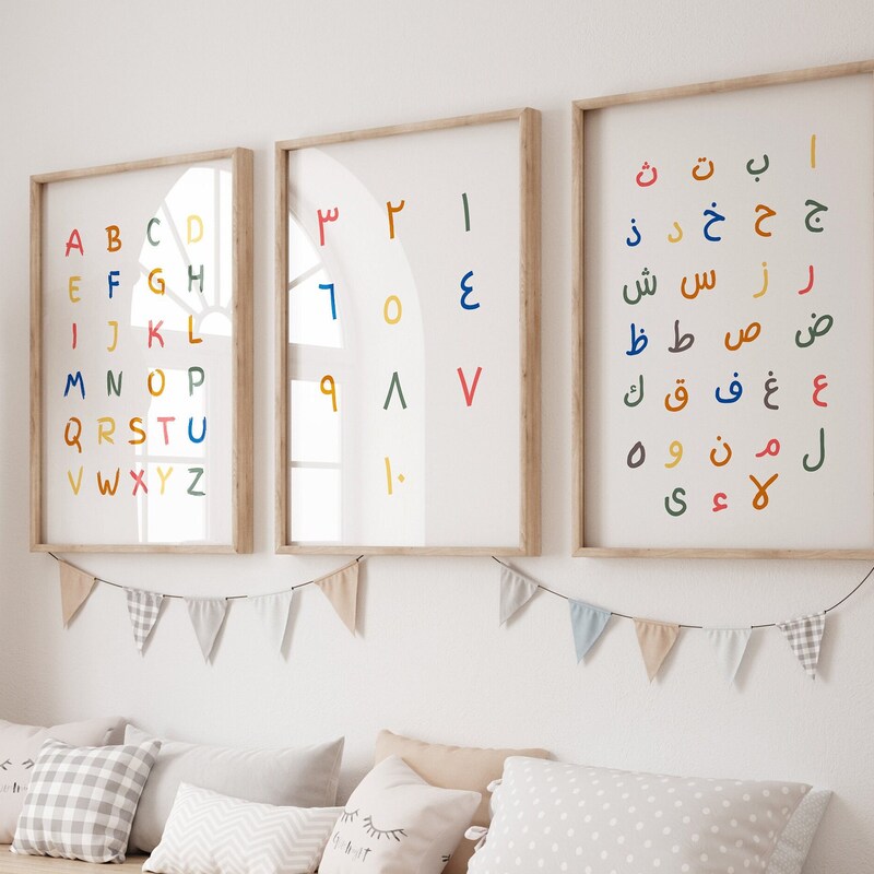 Arabic Educational Posters - Etsy