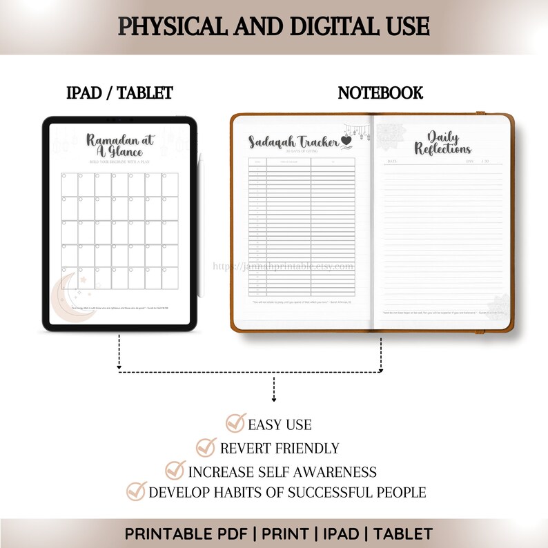 Ramadan Journal, Ramadan Planner, Quran Trackers, Salah Trackers ...