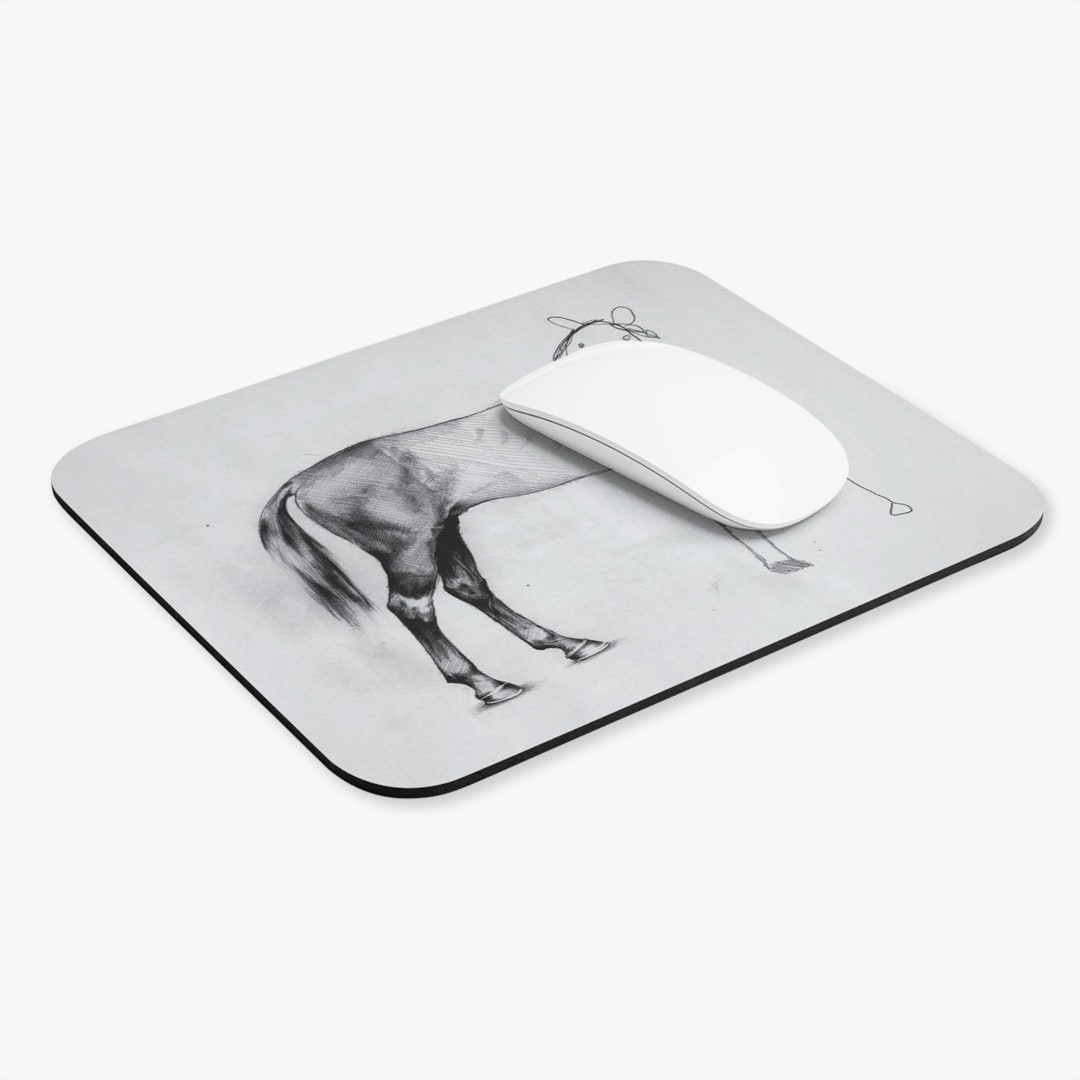 Unfinished Horse Meme Mouse Pad Computer Gaming Cute Fun - Etsy