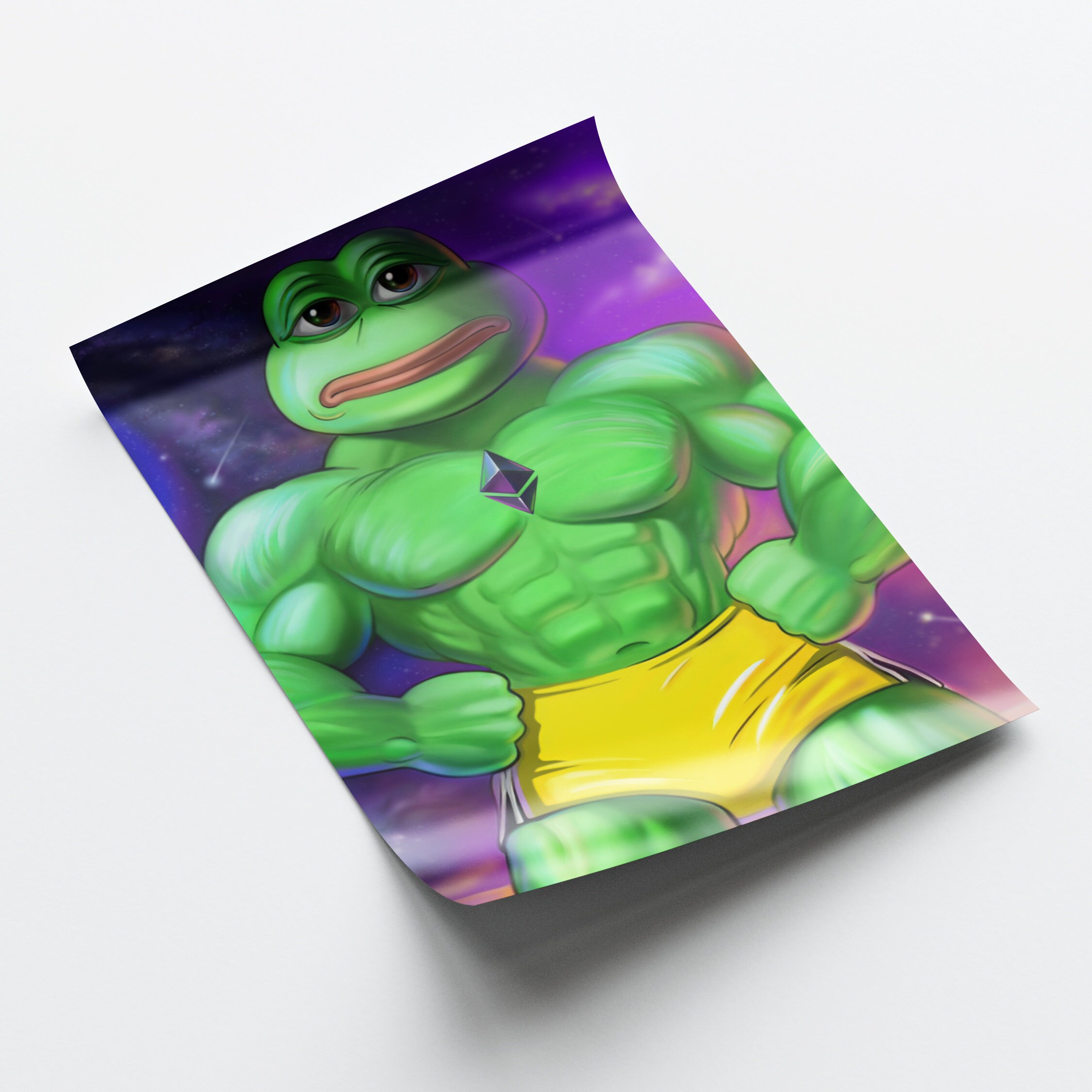 Awesome Pepe Poster | The Frog Meme Wall Art sold by Jon Lifepoint ...