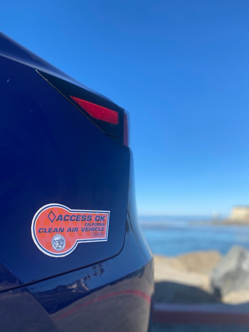 2023/24 Green CA Clean Air Vehicle Decal Removable Magnet - Etsy