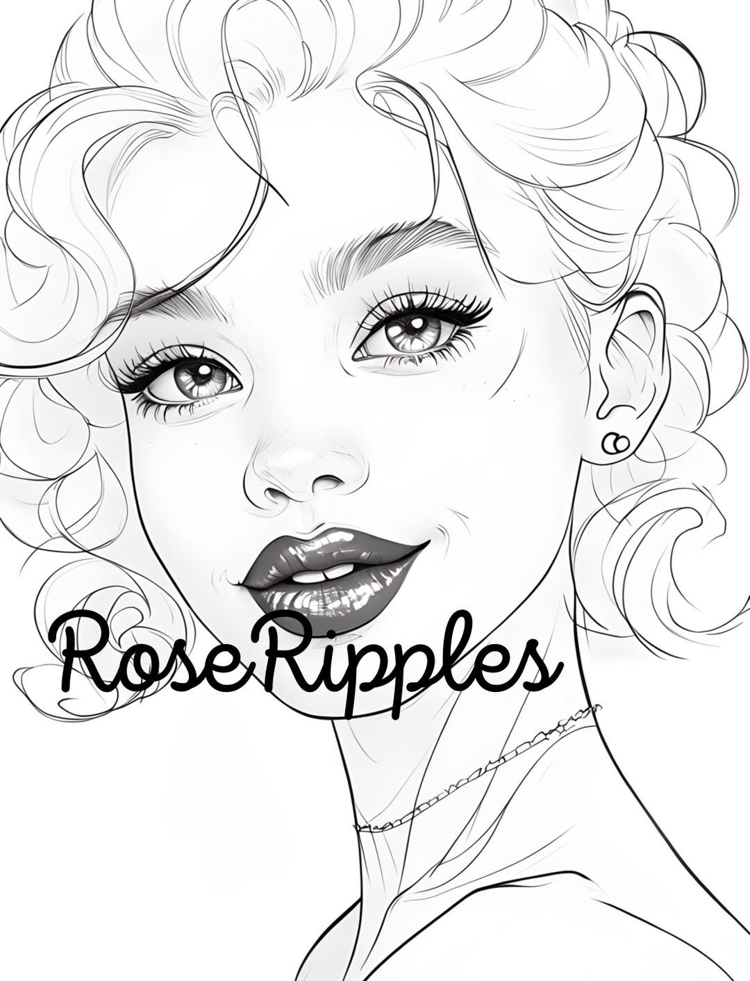 Printable Play With Makeup Coloring Page Digital Download Makeup ...