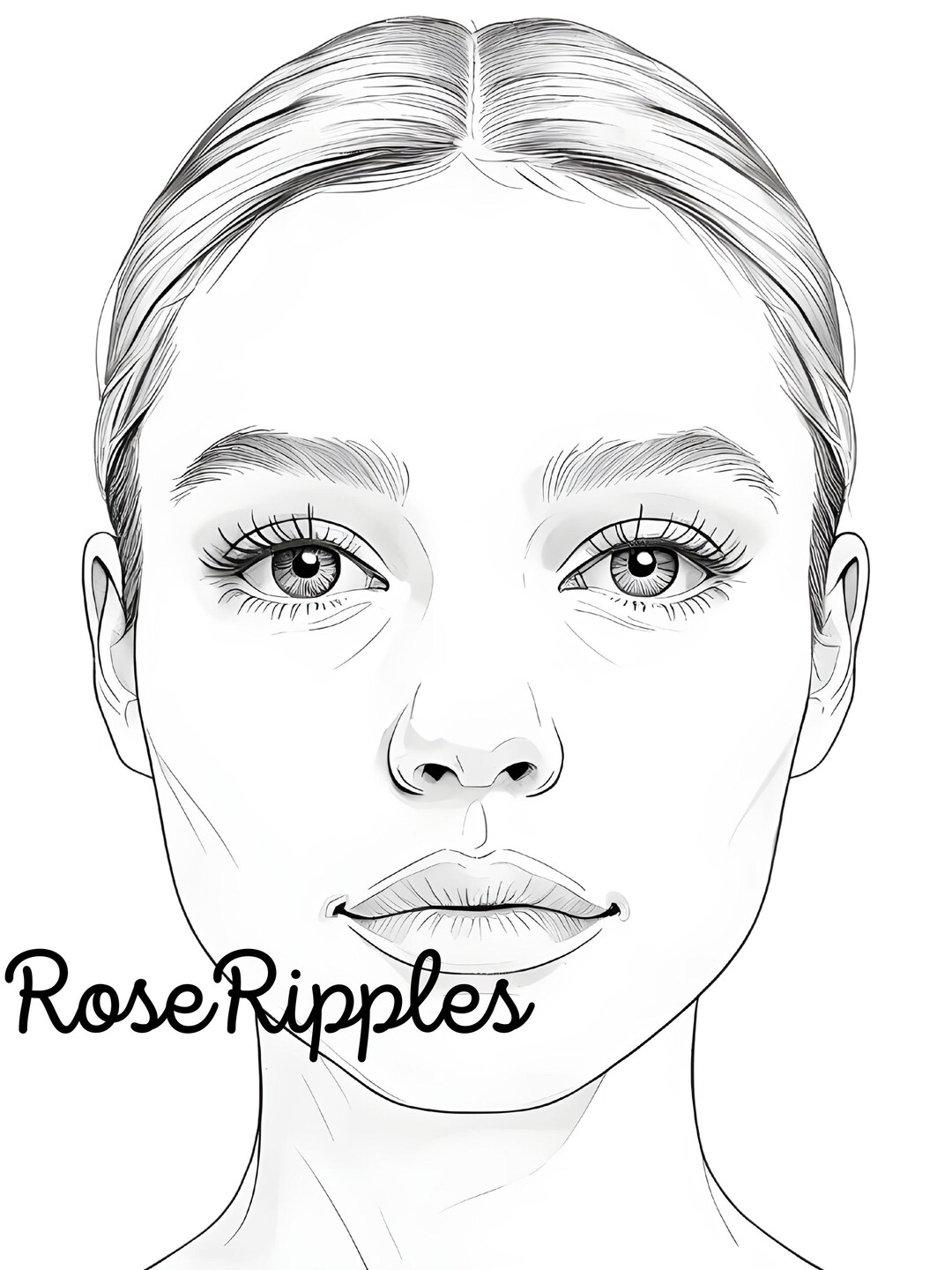 Printable Play With Makeup Coloring Page Digital Download Makeup ...