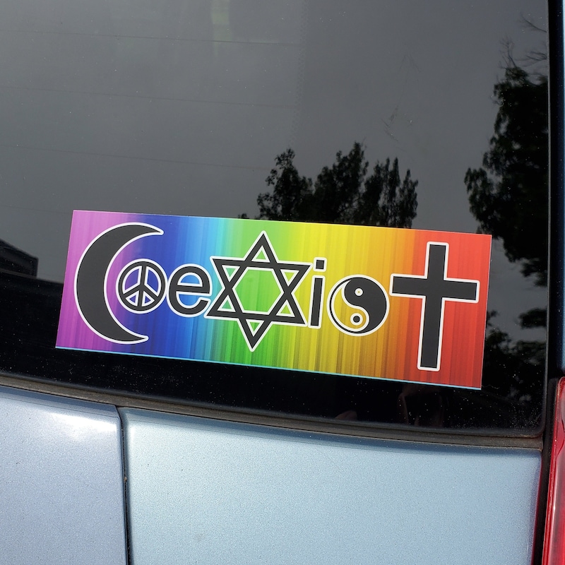 Coexist Sticker - Etsy