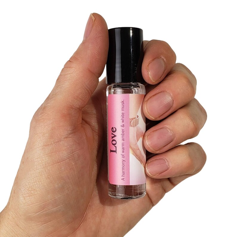 Love Perfume Oil – Warm Amber & White Musk Fragrance, Sensual Skin ...