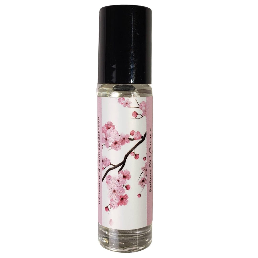 Cherry Blossom Perfume Oil Roll-on, Delicate Sakura Inspired Japanese ...