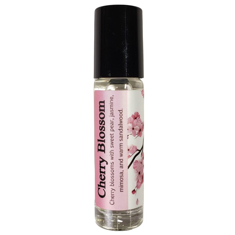 Cherry Blossom Perfume Oil Roll-on, Delicate Sakura Inspired Japanese ...