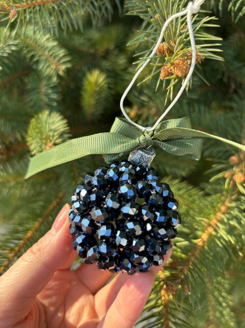 Craft Your Own Beaded Christmas Tree Balls 3 Ornaments From One Box ...