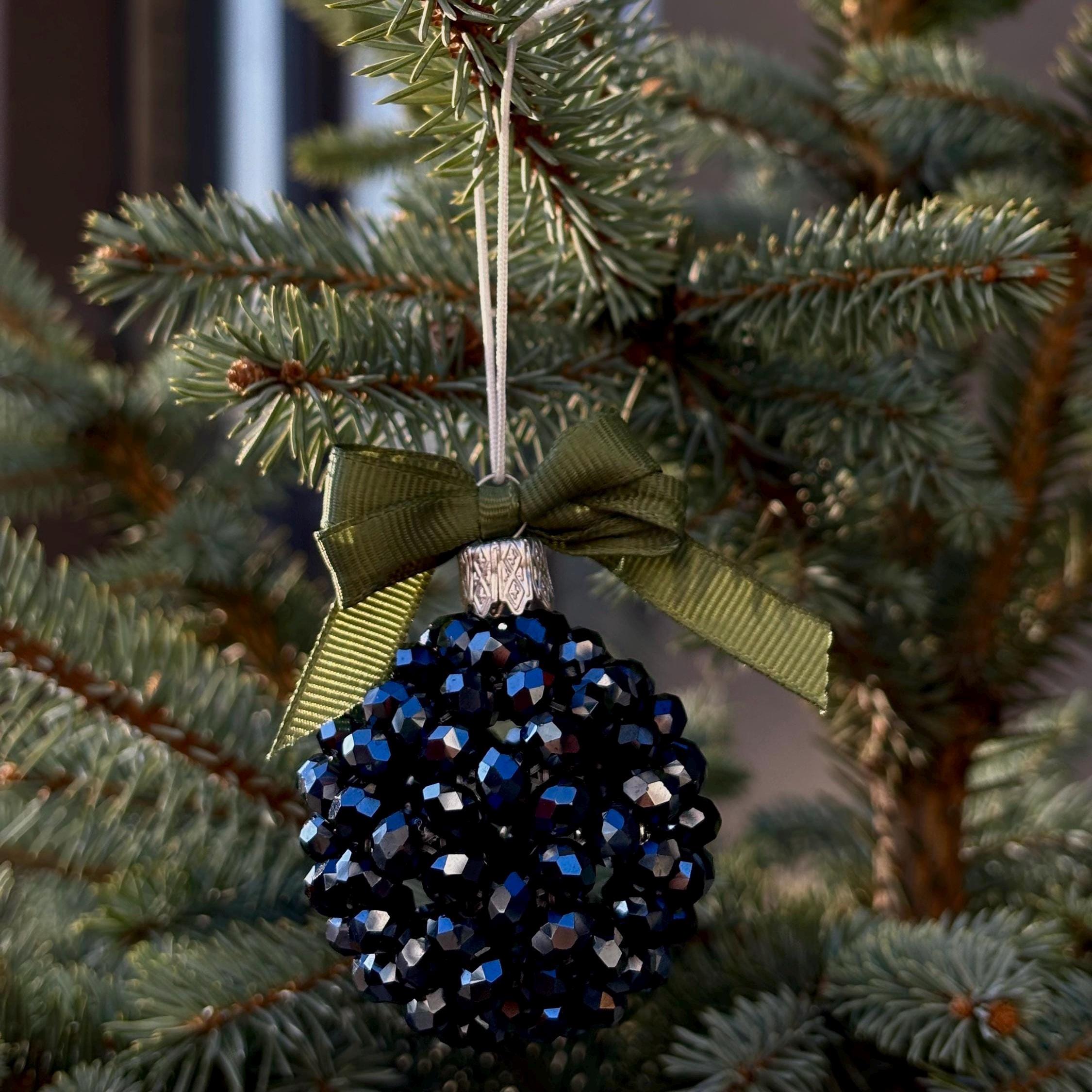 Craft Your Own Beaded Christmas Tree Balls 3 Ornaments From One Box ...