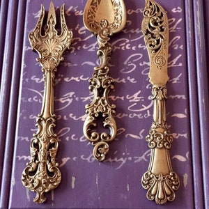 DIY Silicone Mold Cutlery Spoon Fork Knife for Plaster Soap Mold ...