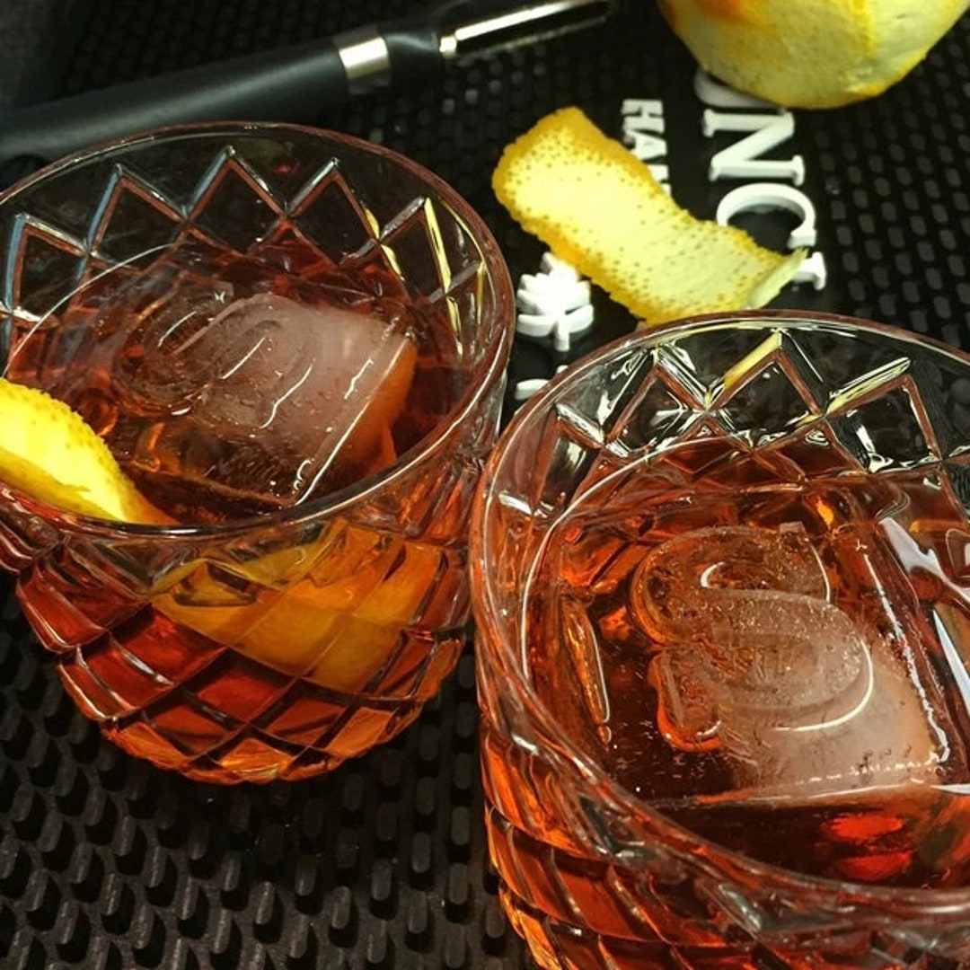 Custom Ice Mold 2-in Monogram Ice Cube Mold, Letter Ice Mold, Cocktail ...