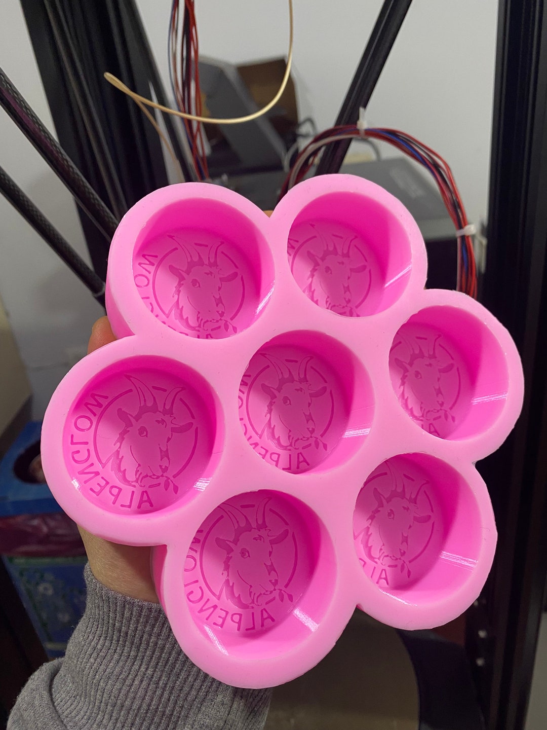 Custom Soap Mold Your Logo or Text (2'' Round Soap Mold) Personalized ...