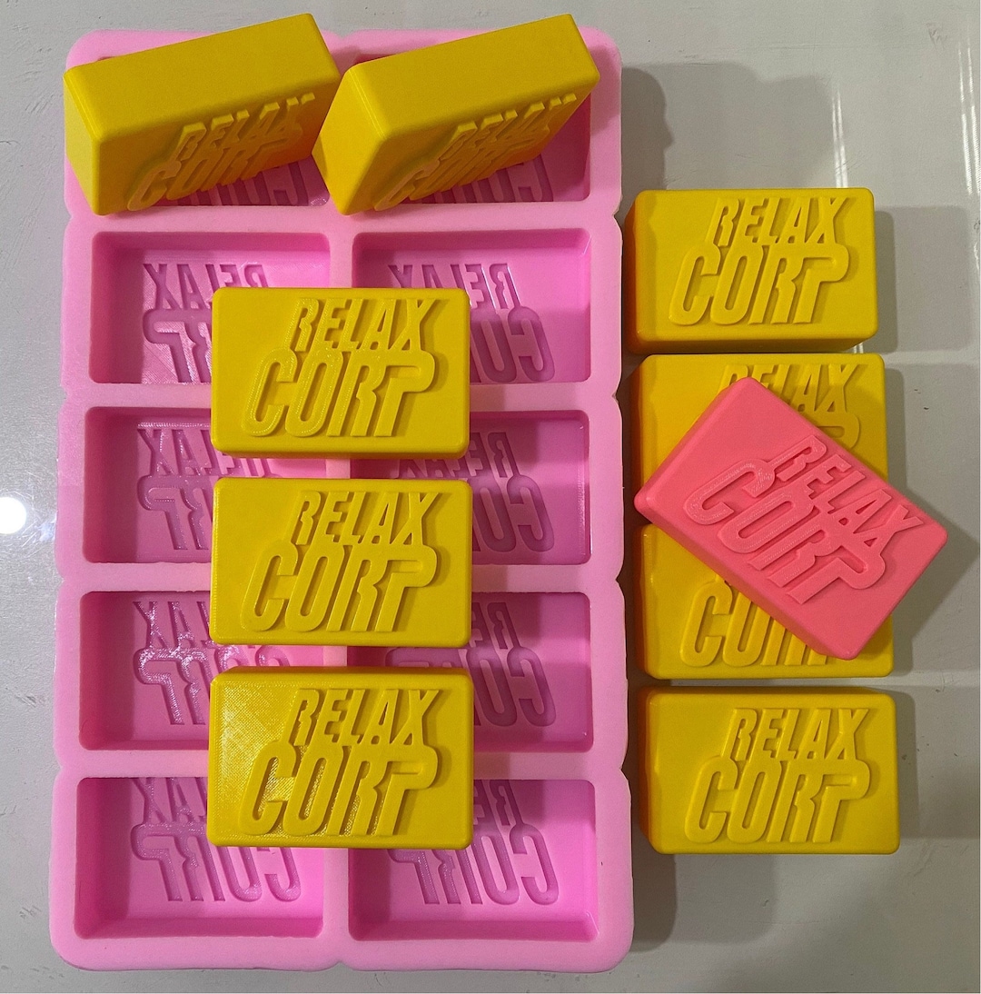 Custom Soap Mold Your Logo or Text or Name 3 in X 2 in Personalized ...