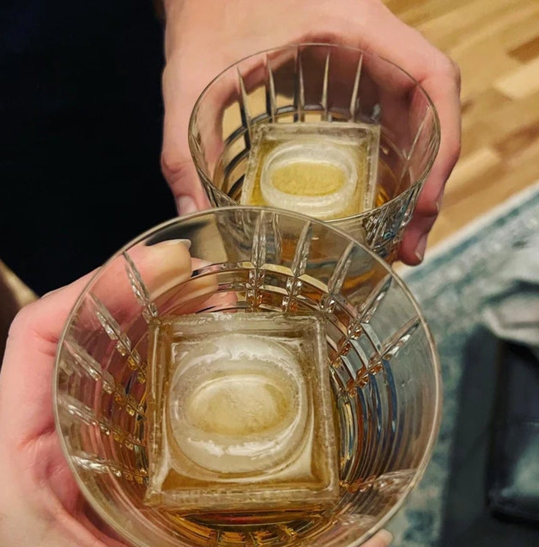 Custom Mold 2-in Ice Cube Mold, Letter Ice Mold, Initial Whiskey Ice ...