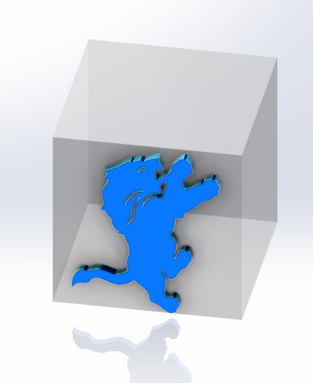 Detroit Lion Ice Cube Mold Ice Tray Silicone Ice Cube Mold - Etsy