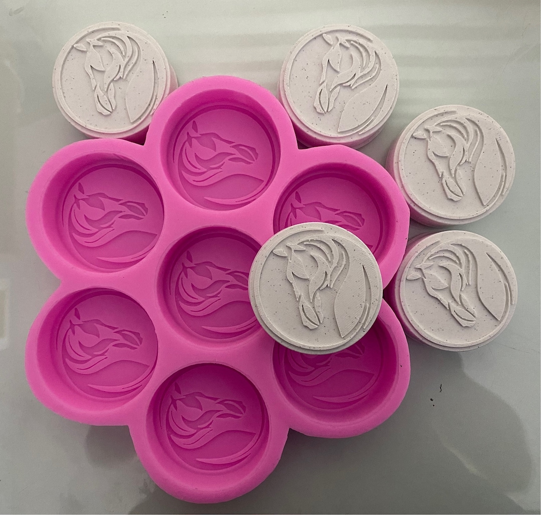 3'' Custom Soap Mold Candle Mold Your Logo or Text (3'' Round Soap Mold ...
