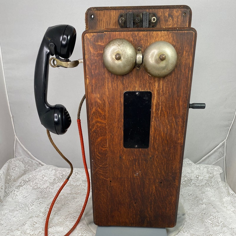 Antique Wall Mount Telephone - Etsy