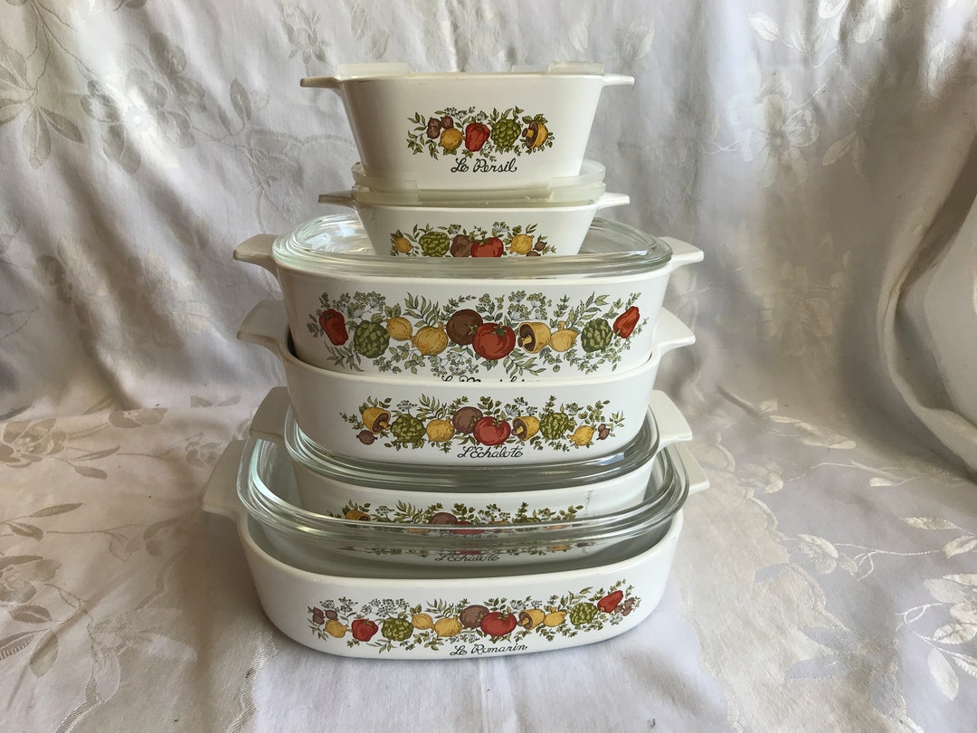 Vintage Rare Corning Ware PYREX French Spice, Spice of Life, 12 Piece ...