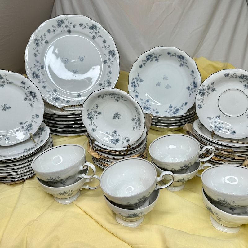 Set of German Johann Haviland "blue Garland" China Dinnerware - Etsy