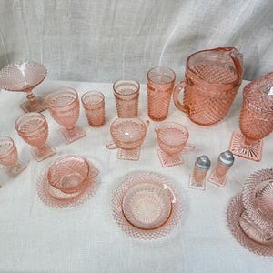 Pink Miss America Glassware - Etsy