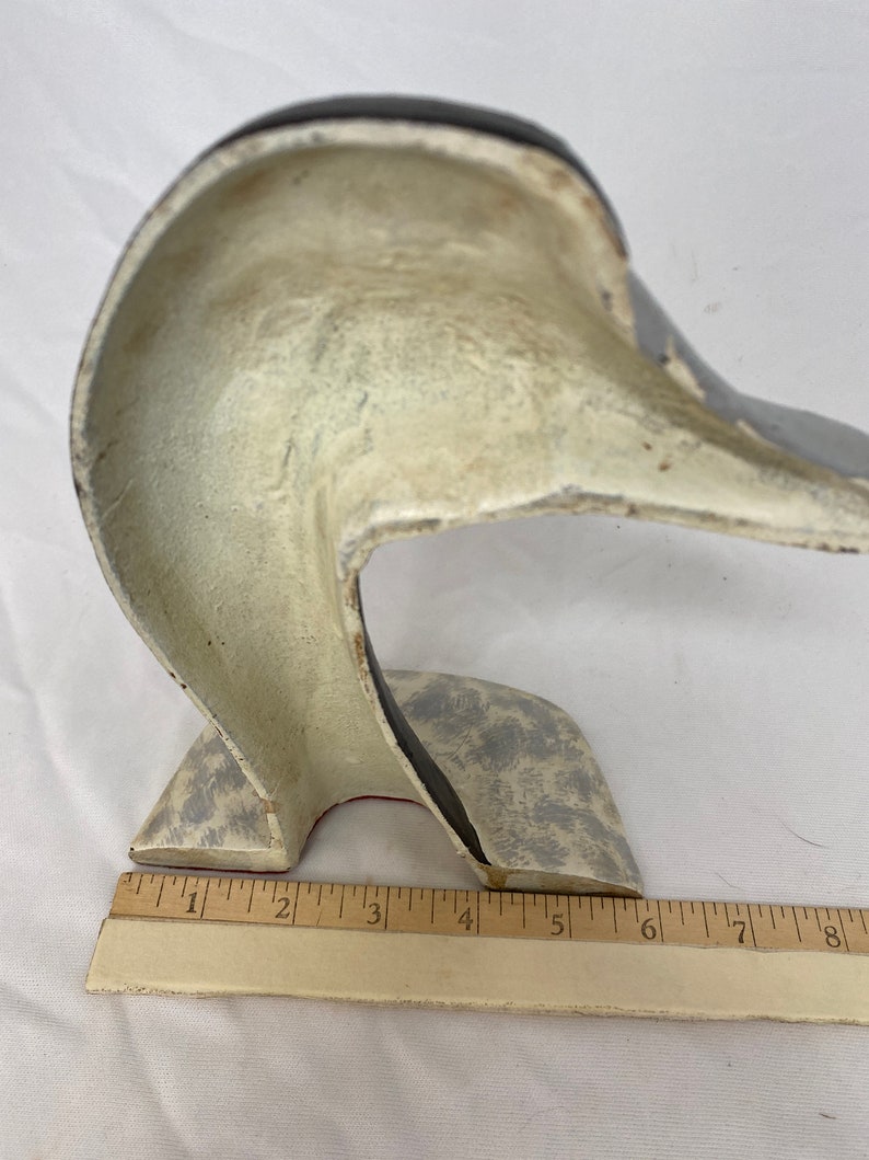 RARE Vintage Painted Cast Iron Goose Head Doorstop - Etsy