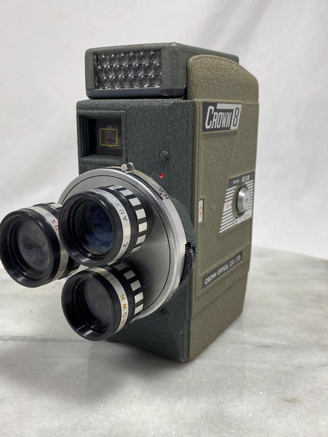 Vintage CROWN 8-E 3 B Movie Camera 8mm Format-3 Lenses, Crown Optical Co. LTD, Circa 1959 - Etsy