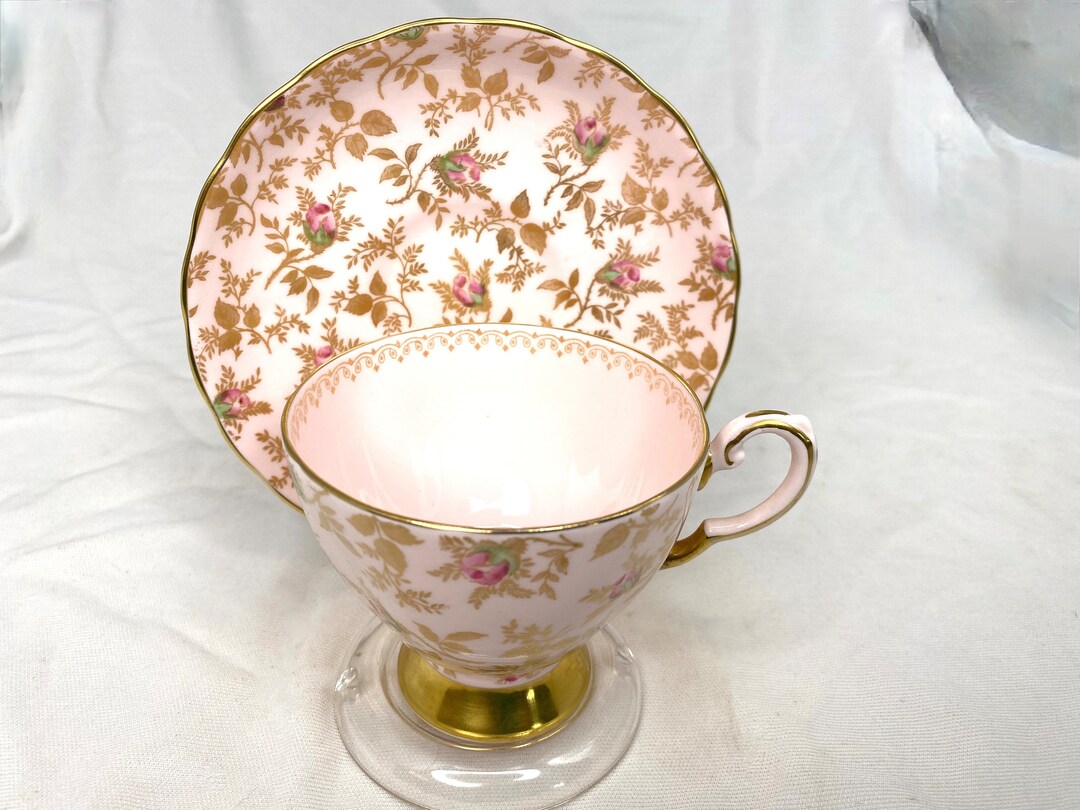 Royal Chelsea Tea Cup and Saucer "sunshine" 8606H A Pattern, Bone China ...