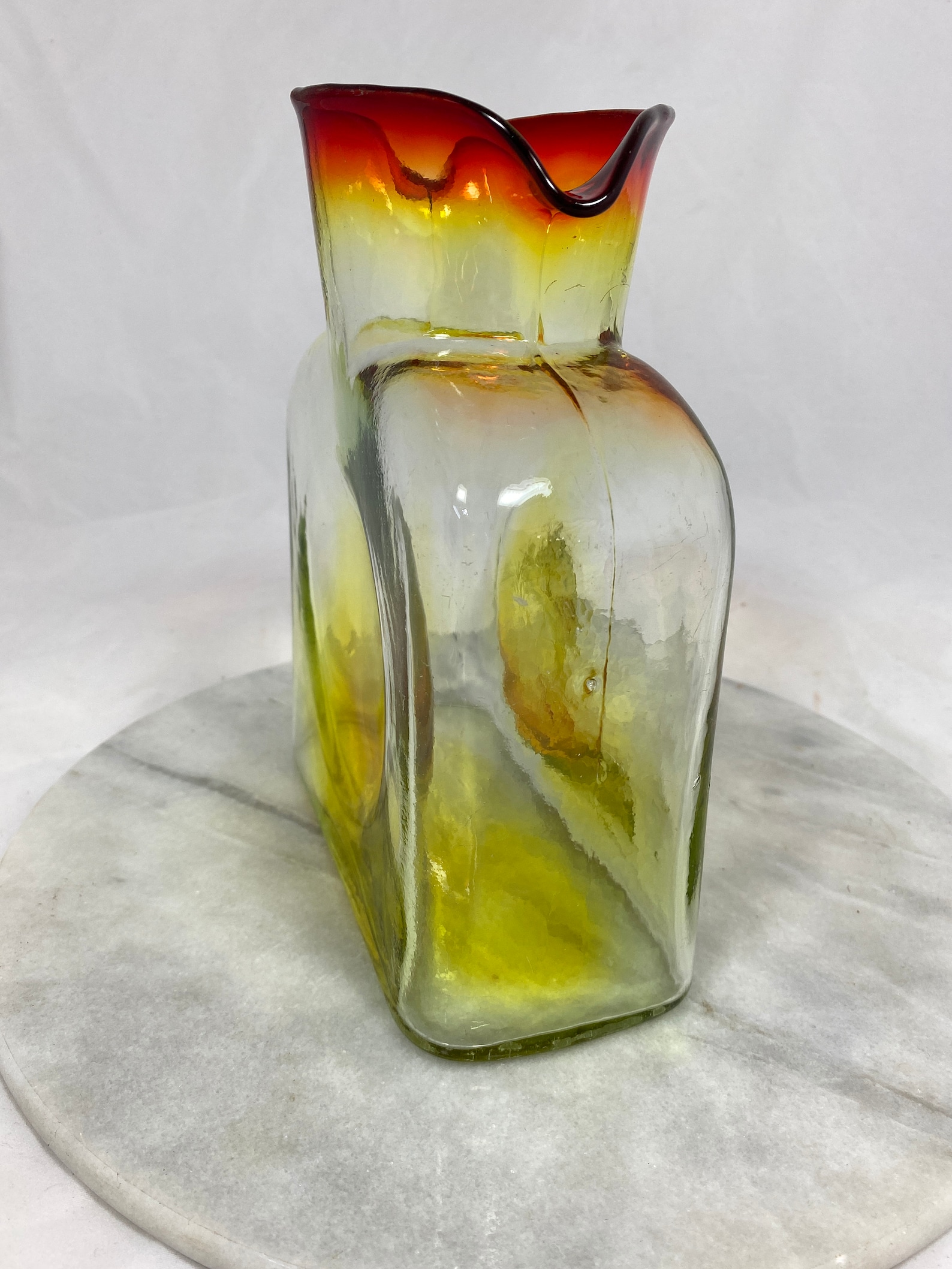 1960s Mid Century Modern Blenko Amberina Glass Double Pitcher - Etsy