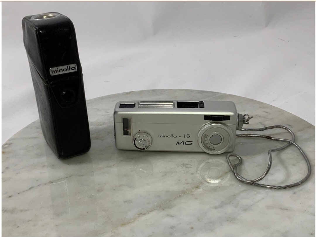 Vintage Minolta 16 MG Subminiature "spy" Camera Untested W/ Case - Etsy