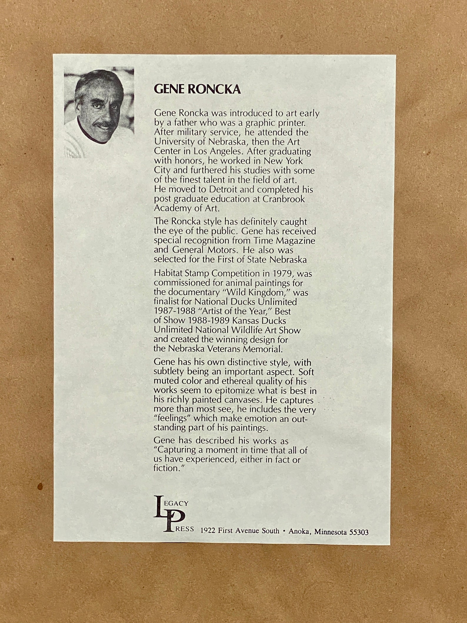 Gene Roncka Penciled Signed "time Together" Print With Remarque - Etsy