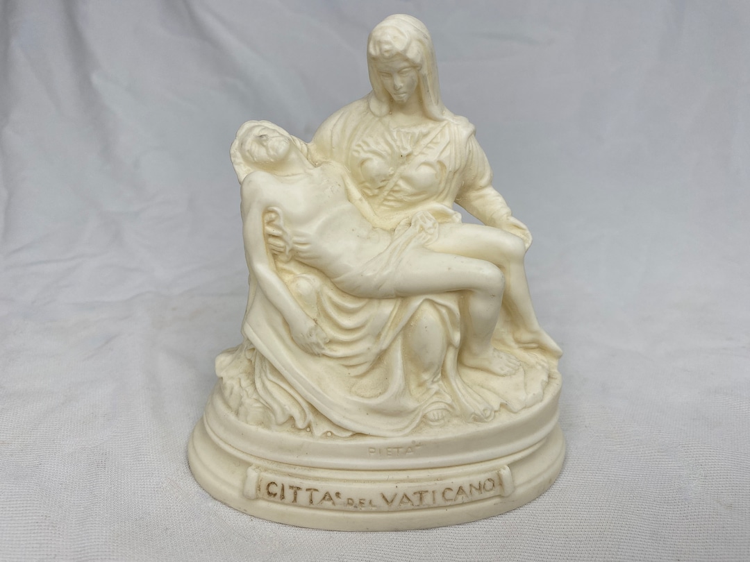 Michelangelo's Pieta Italian Vintage Jesus Christ and Virgin Mother ...