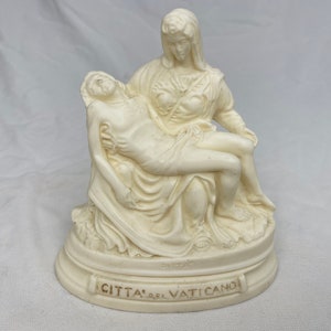Michelangelo's Pieta Italian Vintage Jesus Christ and Virgin Mother ...