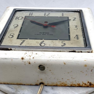 Antique Nutone Clock and Chime, Telecron "red Dot" Motor Movement ...