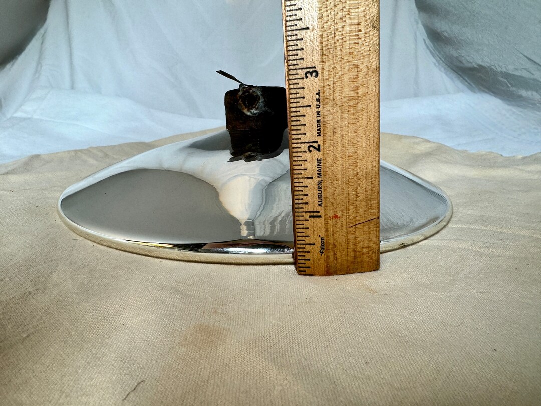 Antique Mercury Glass Oil Lamp Reflector Lens - Large 9.5 Inches - Etsy