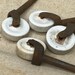Antique Porcelain Caster Wheels Iron Shaft for Furniture - Etsy