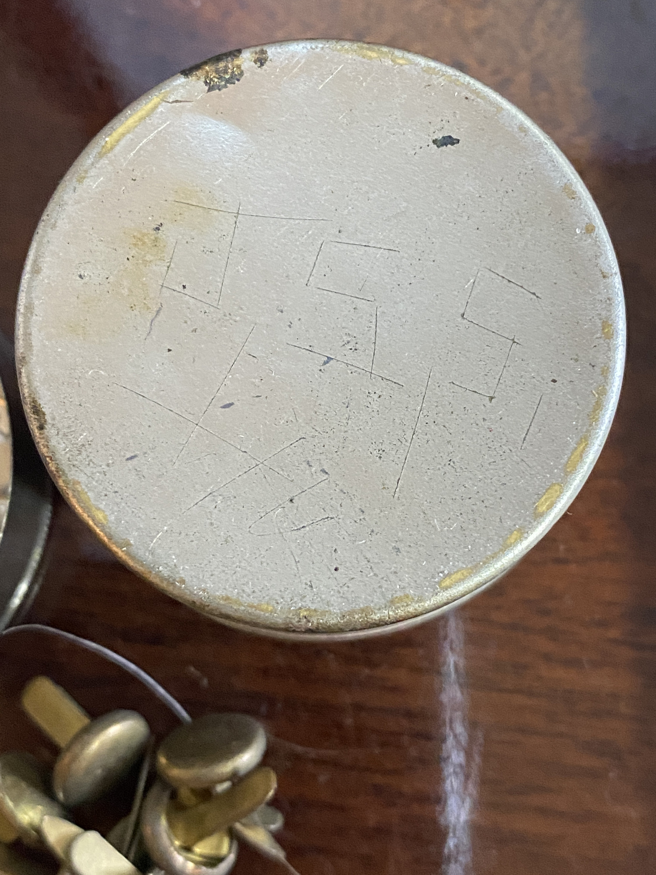 Antique Advertising Tin 1800s Dennison's Paper Fastener Tin Includes 19 ...