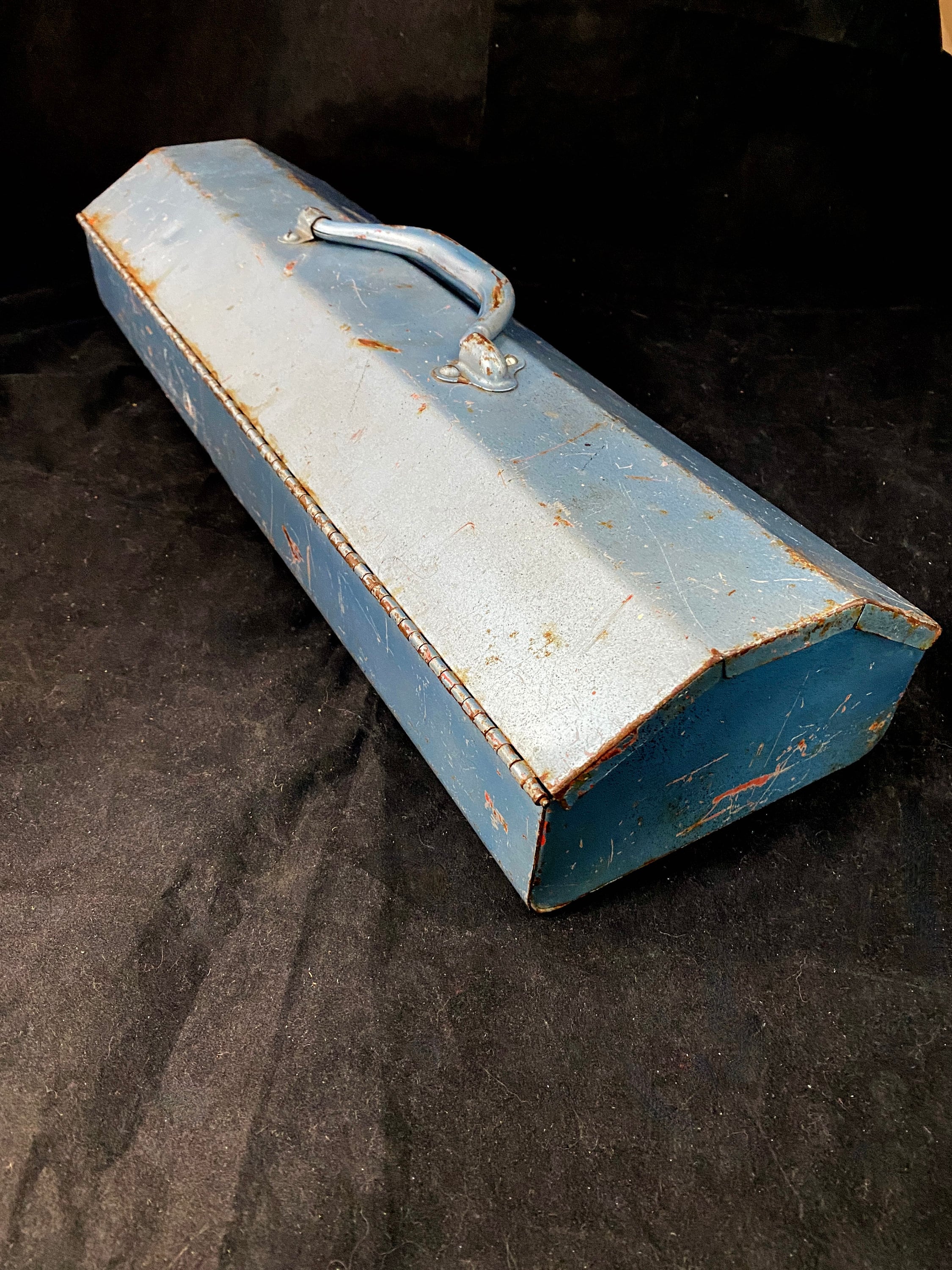 Vintage Blue Metal Socket Storage Tool Box Handy Man Tool - Etsy