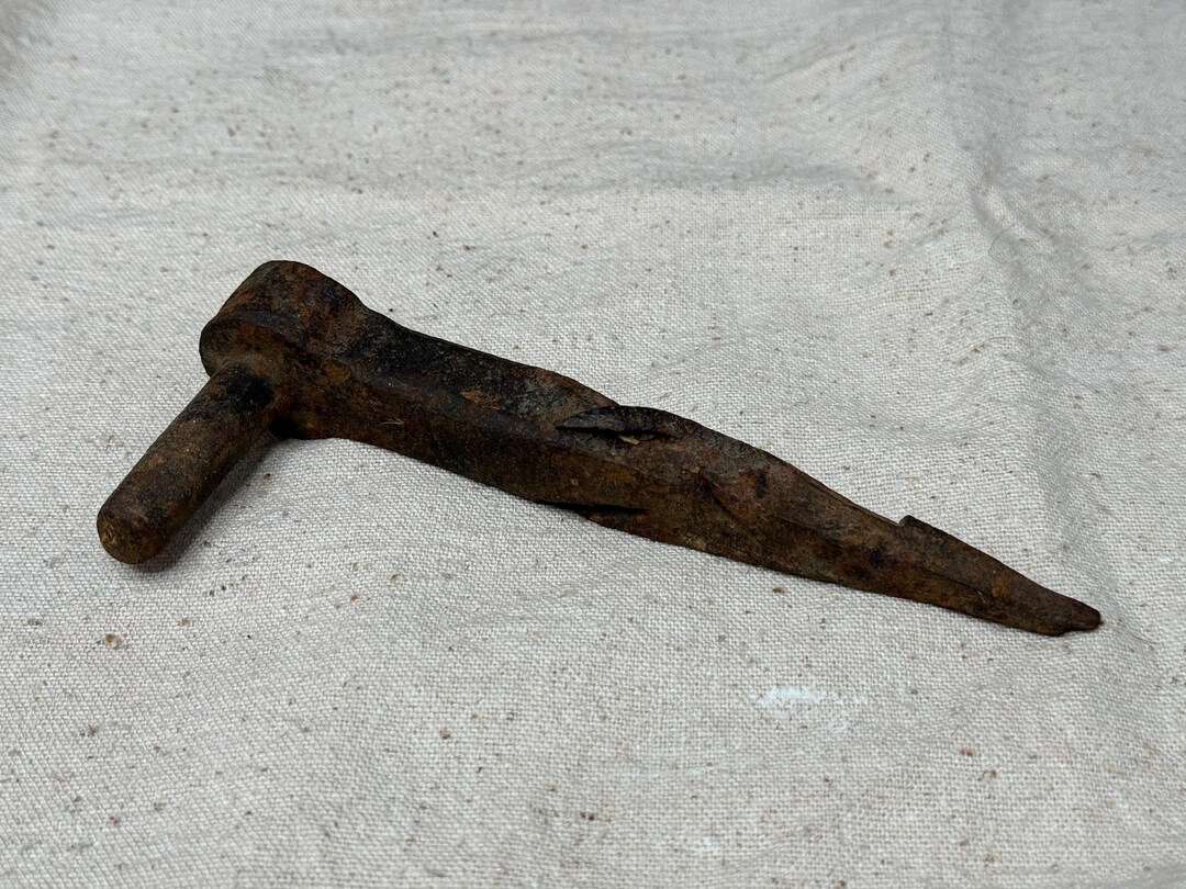 Antique Cast Iron Hand Forged Barn Door Hinge Pin, Primitive Cast Iron ...