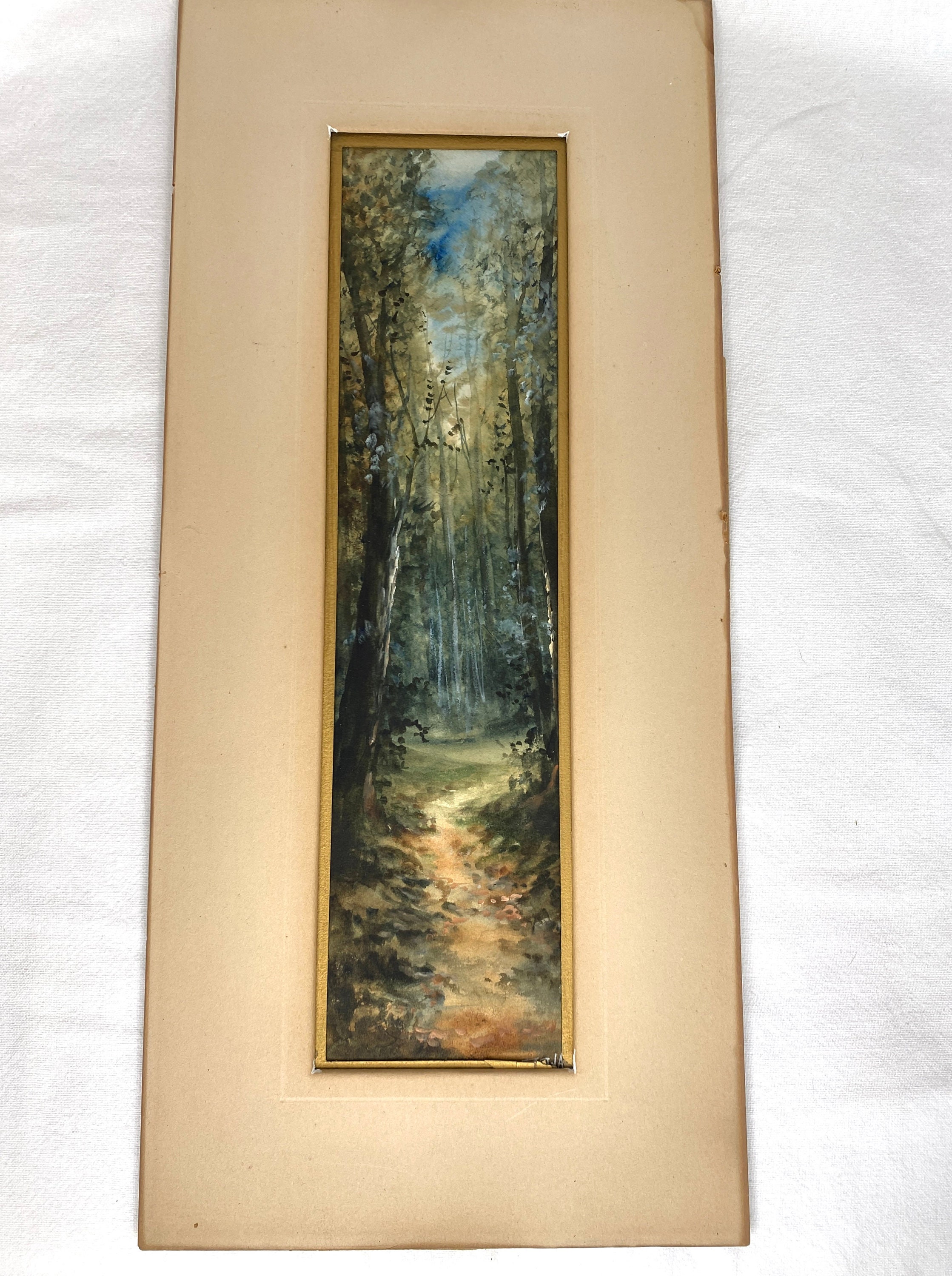 Antique Hand Colored Photo Art by Artist Wallace Nutting Tree - Etsy