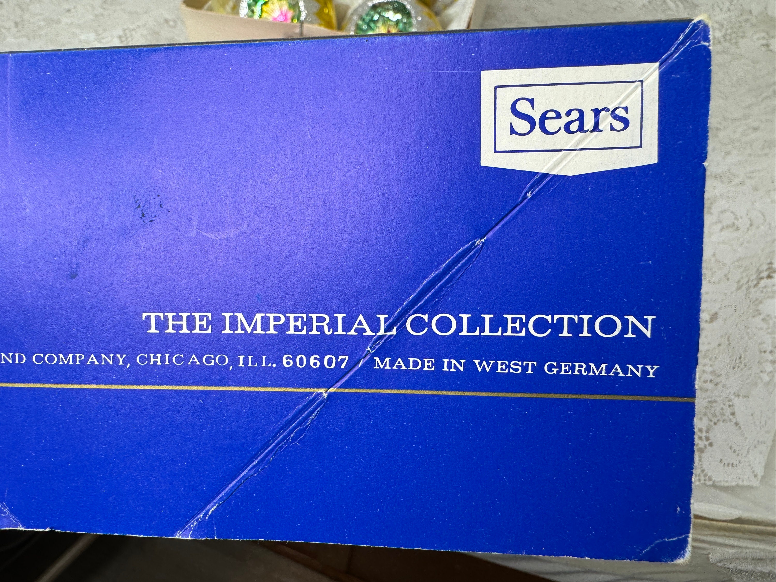 Vintage Sears Imperial Collection West Germany Glass Christmas ...