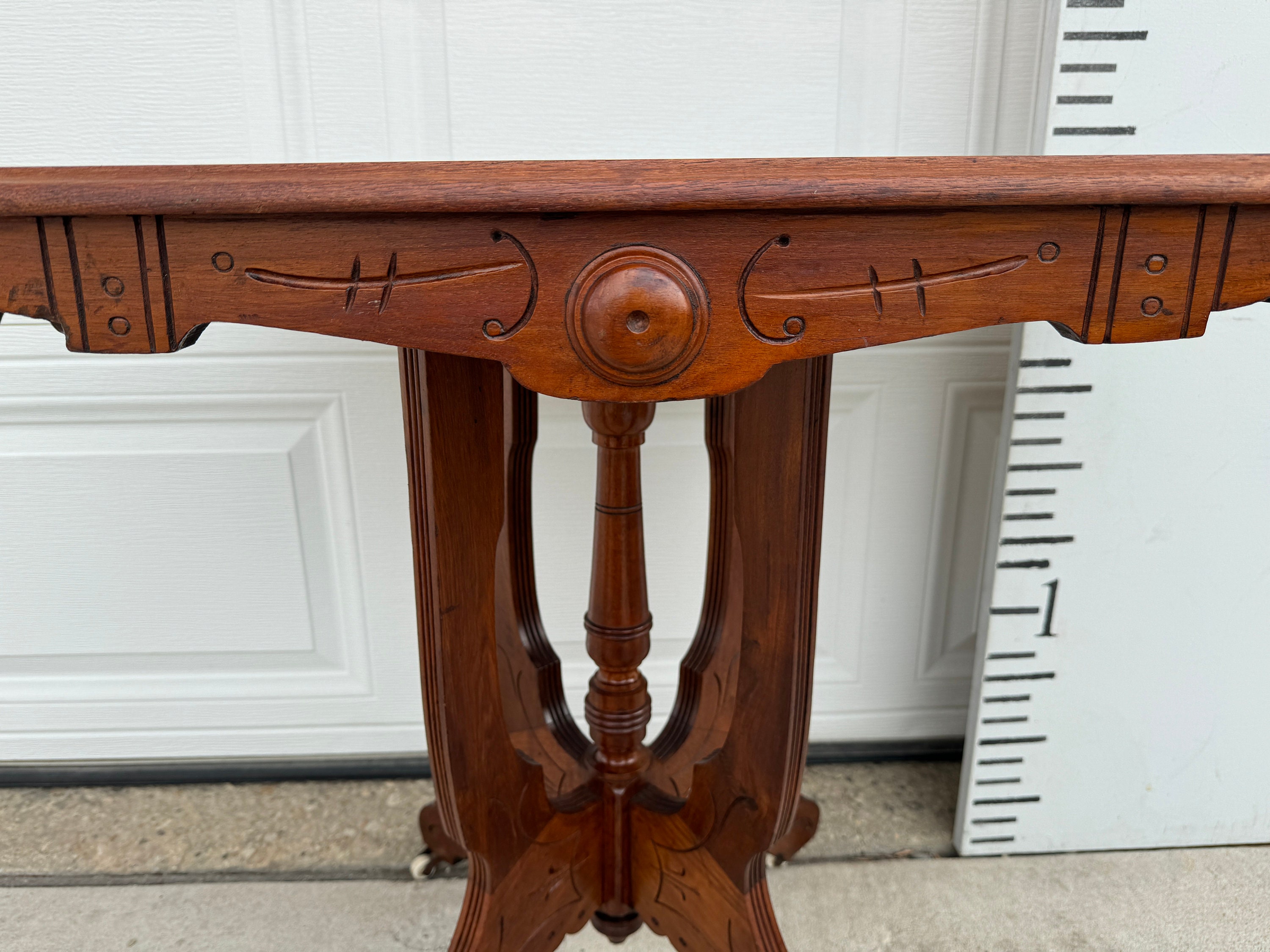 Antique Eastlake Renaissance Revival Walnut Wood Side Tea Urn Telephone ...