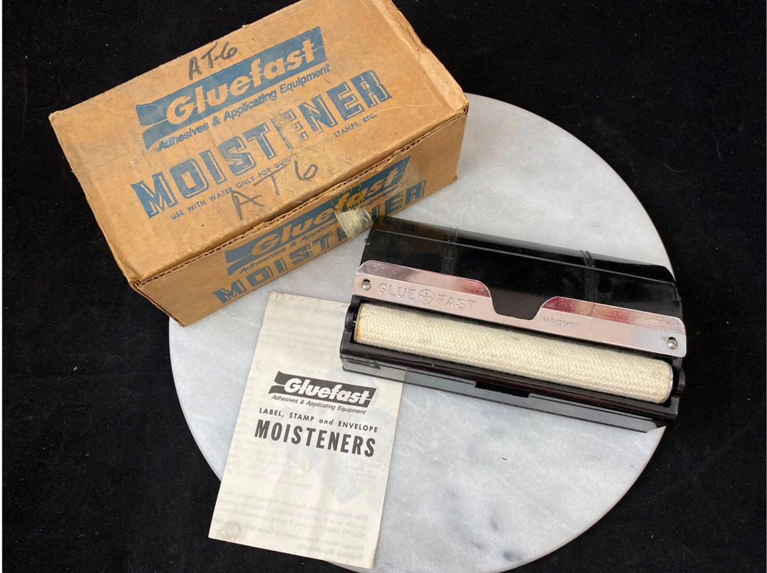 Vintage Gluefast Envelope and Label Moistener, Model “S” in Original ...