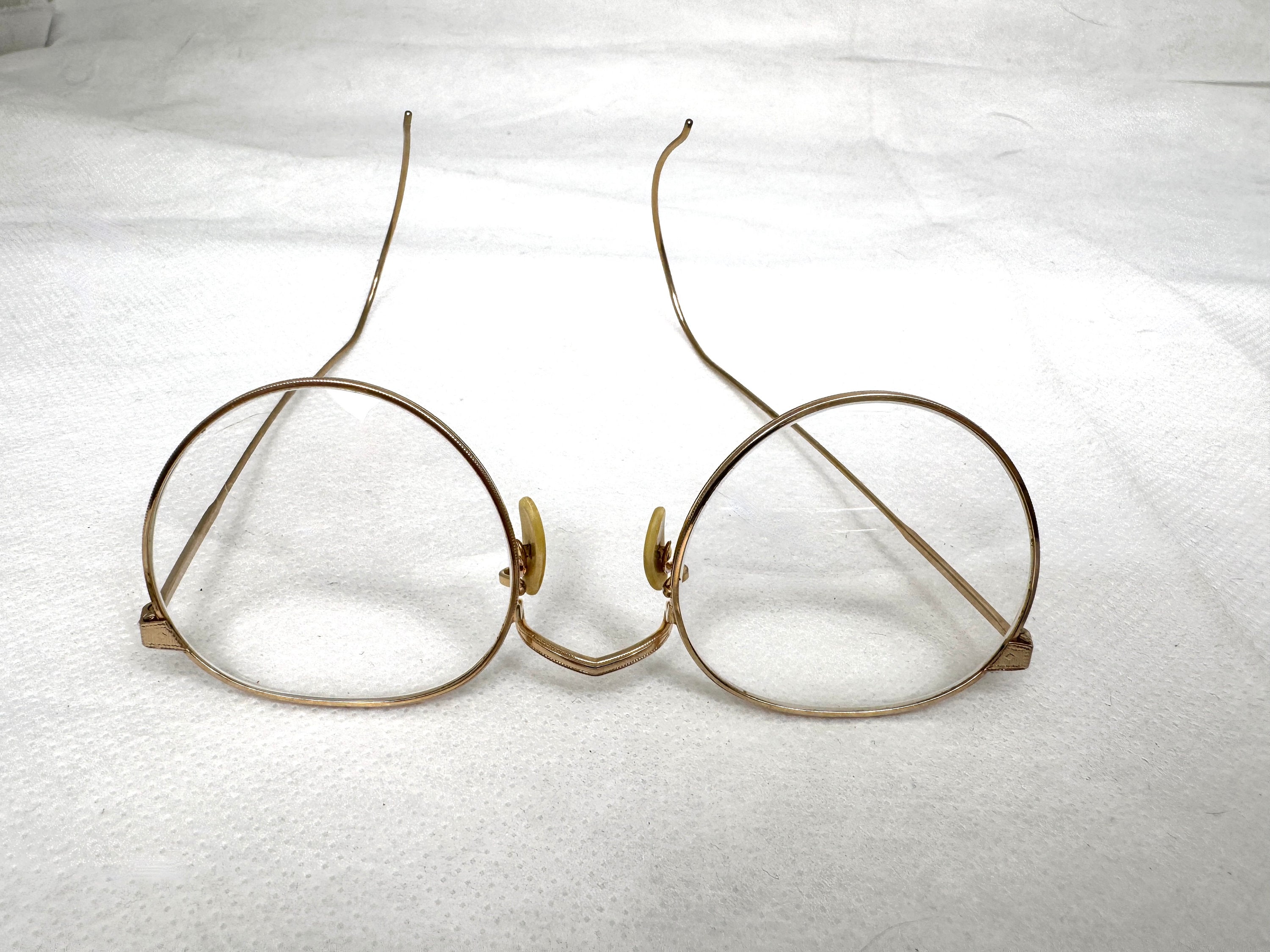 Vintage Gold Ful-vue Eyeglasses Round Gold Wire Rim - Etsy