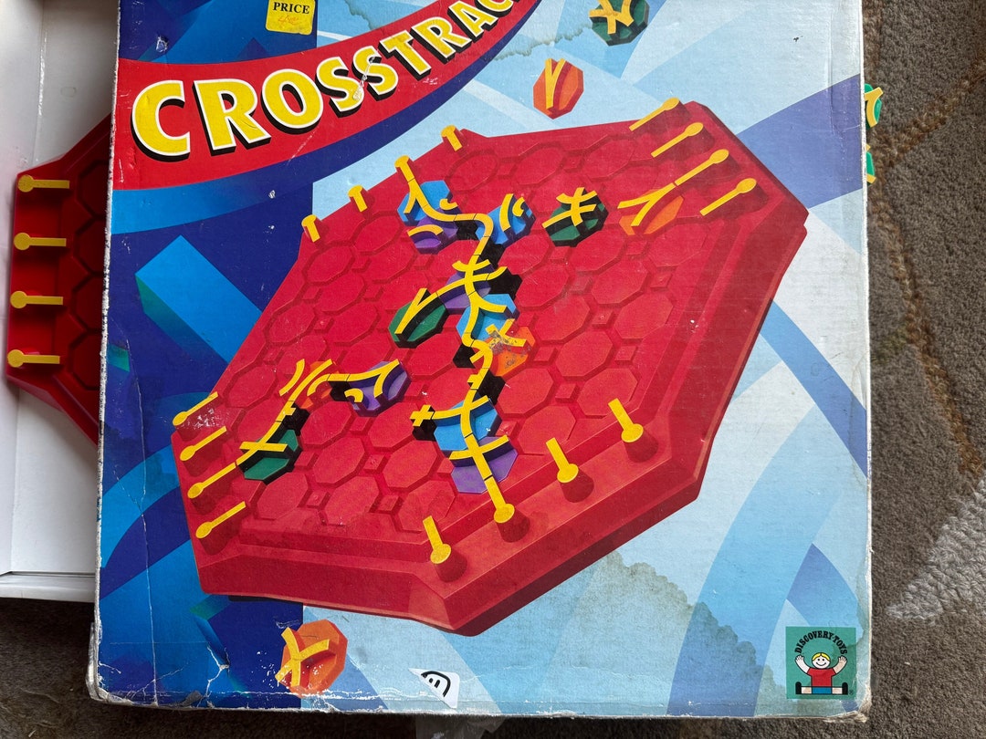 Vintage Crosstrack Board Game From Discovery Toys, Strategy Board Game ...
