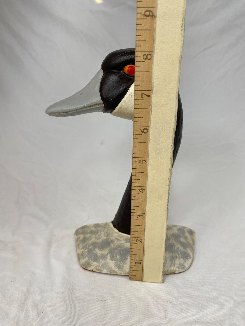 RARE Vintage Painted Cast Iron Goose Head Doorstop - Etsy