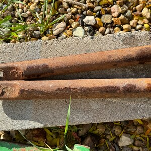 Set of Two, Antique Iron Window Sash Weights, LISTER 6 Lb. Window ...