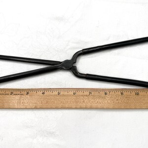 Antique Curling Irons, All Metal Made in Germany #2, Vassar With Wooden ...