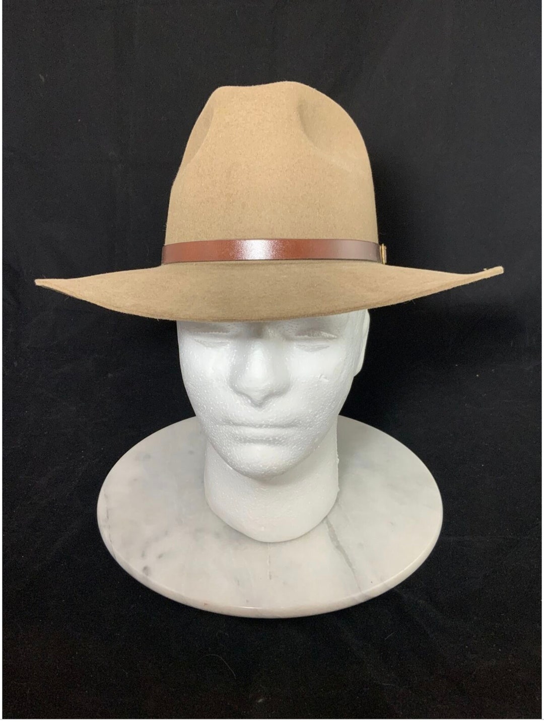 Vintage Beaver Fur Felt Cowboy Hat - Size 6 5/8 - Etsy